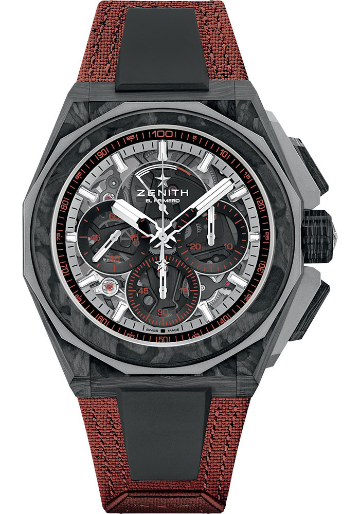 Zenith Defy Extreme Carbon And Titanium - Rubber Strap Watches